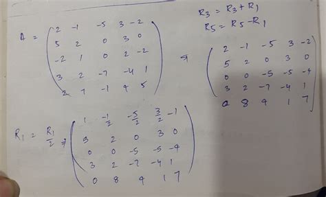 Solved Subject Advanced Math Solve The Following Using Row Reduction