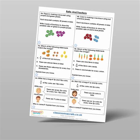 Year 6 Ratio And Fractions Reasoning And Problem Solving Resource Classroom Secrets