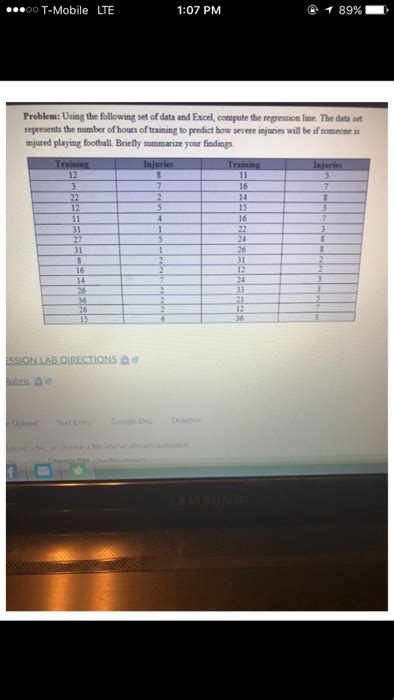 Solved Using The Following Set Of Data And Excel Compute