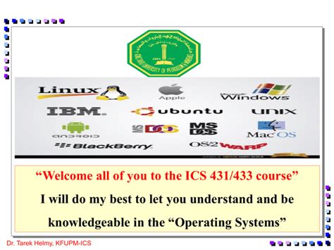 Operating Systems Course Introduction Ics 431433