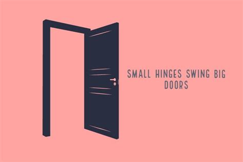 Small Hinges Swing Big Doors The Power Of Micro Habits