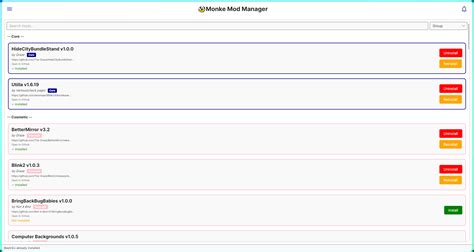 Github Arielthemonke Monkemodmanager Mod Installer And Manager For Gorilla Tag
