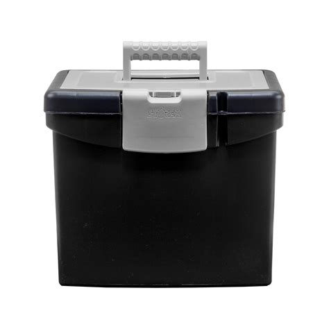 Snapklik Com Storex File Storage Box Translucent Storage Lid Black 1 Pack