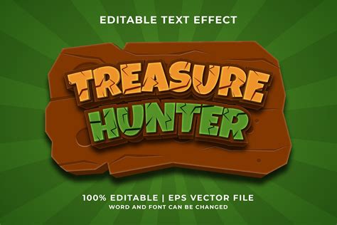Treasure Hunter Text Effect Graphic By Hasbi Creative Creative Fabrica