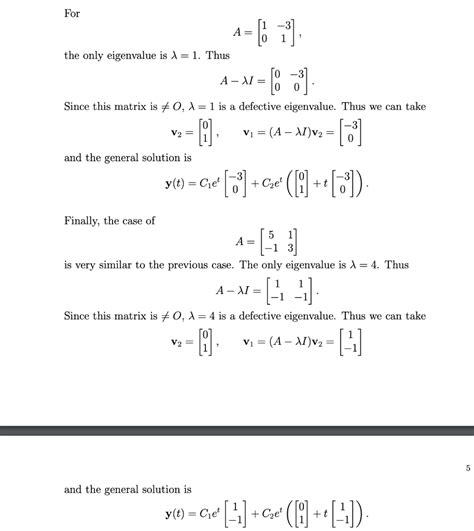 Solved How We Can Know If It Is A Defective Eigenvalue Or