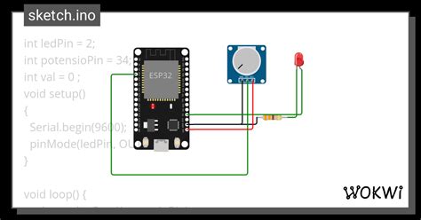 Praktek Led Dan Pwm Wokwi Esp32 Stm32 Arduino Simulator