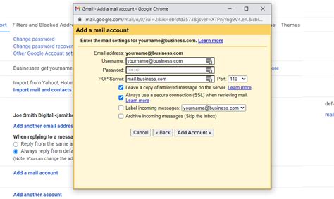 how to manage multiple gmail accounts in one inbox