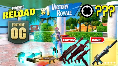 Fortnite Reload Mythic Grappler Every Exotic Gun Keyboard
