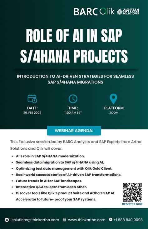 Artha Solutions On Linkedin Sap Artificialintelligence S4hana Datamanagement Qlik…