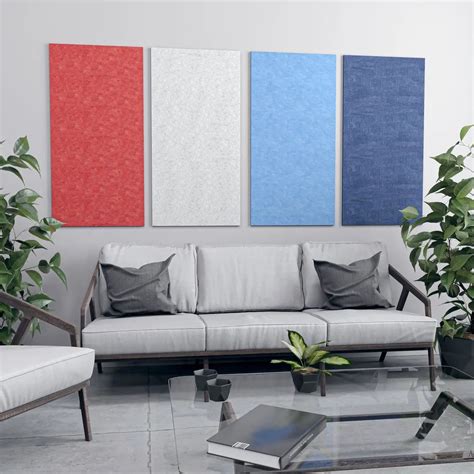 Set Of 4 Wall Mounted Acoustical Panel 24w X 47h Available In 15