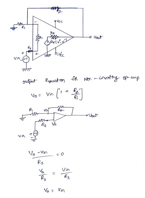 [solved] the component values for following opamp circuit are listed in