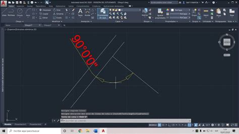 Líneas paralelas perpendiculares construcción de ángulos AutoCAD