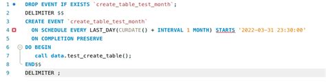 Sql Mysql Event Schedule Every Last Day Of The Month Stack Overflow