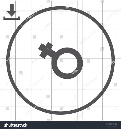 Female Icon Women Sex Signwhite Button Stock Vector Royalty Free Shutterstock