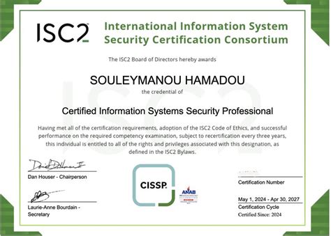 Souleymanou Hamadou Cissp® Cism® Ceh On Linkedin Grc Cism Cissp Iso27001 12 Comments