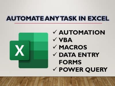 Automation Formulas Macros Data Entry Forms VBA In Microsoft Excel Upwork