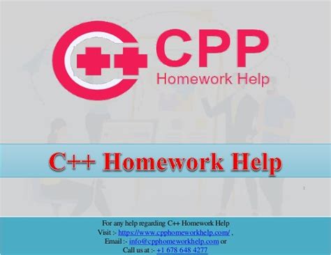 Cpp Homework Help Ppt