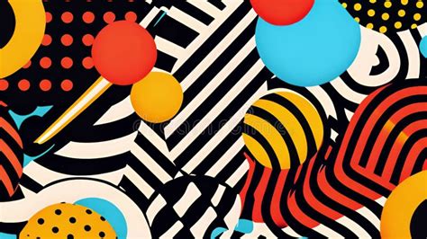Vibrant Abstract Artwork With Bold Patterns And Shapes Stock Footage Video Of Mural Black