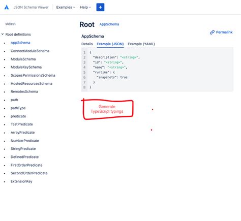 consider adding option to generate typescript typings for object type s