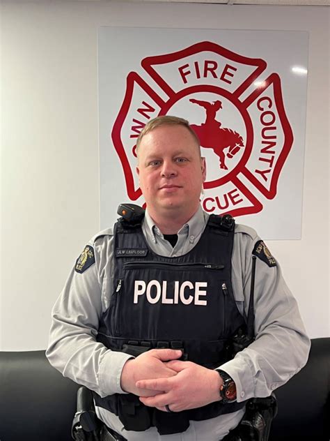 Town Of Crossfield Welcomes Cst Jarom Leafloor As Enhanced Rcmp