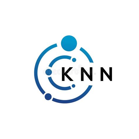 Knn Letter Technology Logo Design On White Background Knn Creative Initials Letter It Logo