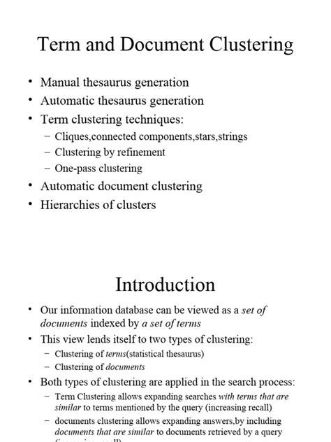 unit4 clustering pdf cluster analysis hierarchy