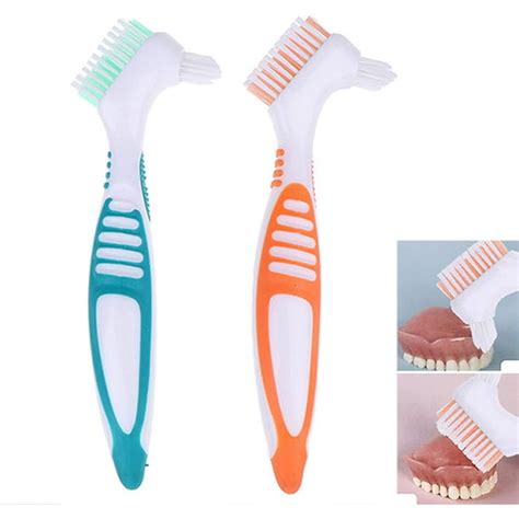 Denture Toothbrush Set Of 2 Artificial Toothbrush For Denture Care