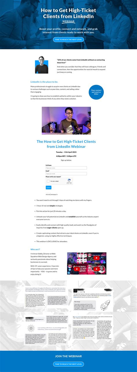 Imran Siddiq On Linkedin In One Hour Youll Discover How To Optimise Your Linkedin Profile To