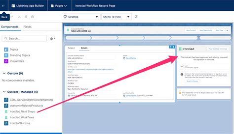 complete ironclad approvals in salesforce ironclad