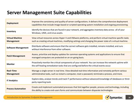 Introduction To Symantec Endpoint Management75 Pptx