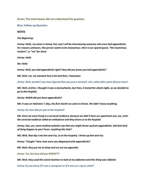 Appendicitis Notes Pdf