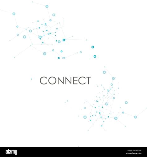 Abstract Connect Background With Dots And Lines Molecule Structure