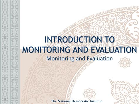 Ppt Introduction To Monitoring And Evaluation Monitoring And Evaluation Powerpoint