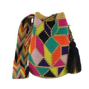 Wayuu Bag Large Mochila Wayuu Pattern Handmade Bolso Wayuu Taschen Sac