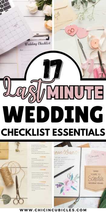 17 Insanely Good Last Minute Wedding Checklist Essentials You Need To