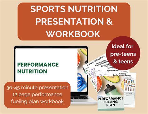 Sports Nutrition Presentation And Performance Fueling Workbook For Pre
