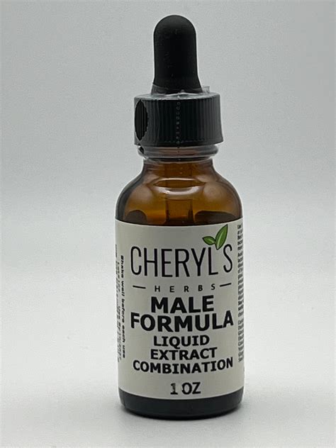 Cheryls Herbs Male Formula Liquid Extract Combination Supports Male