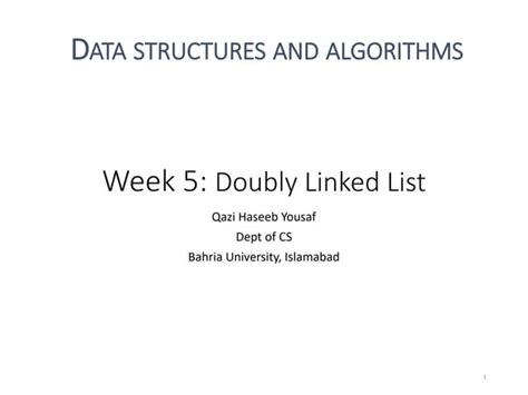 Lec5 Doubly Linked List 24102022 110112ampptx