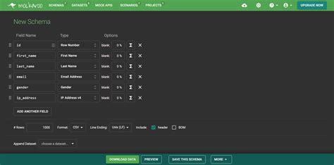 Create Fictional Data Using Mockaroo The Data School