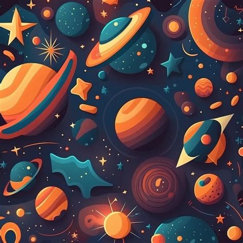Premium Photo Galaxy Wallpaper Pattern