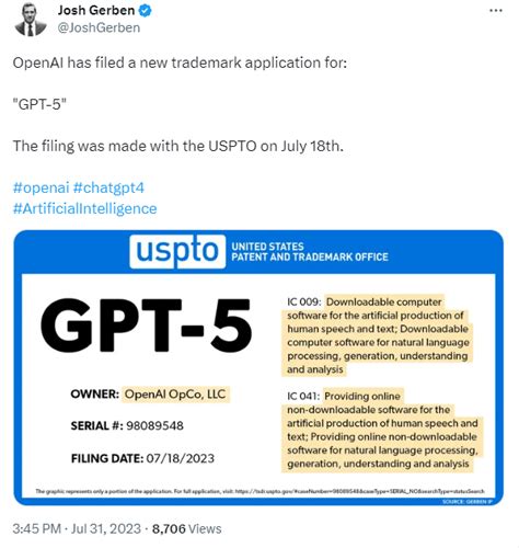 The Scoop On GPT Release Date And Trademark Details