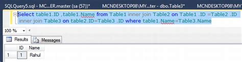 Joining Three Or More Tables In Sql Server