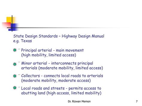 05 Classification Of Roads Pptx