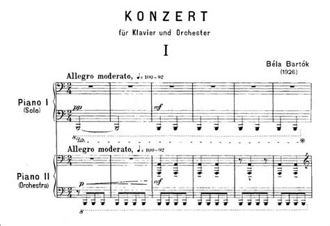Béla Bartóks Piano Concerto No 1 History And Premiere