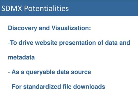 sdmx in the s dwh layered architecture ppt download