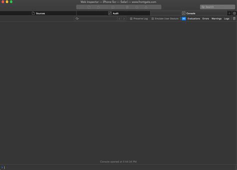 Testing Console Not Logging In Web Inspector Stack Overflow