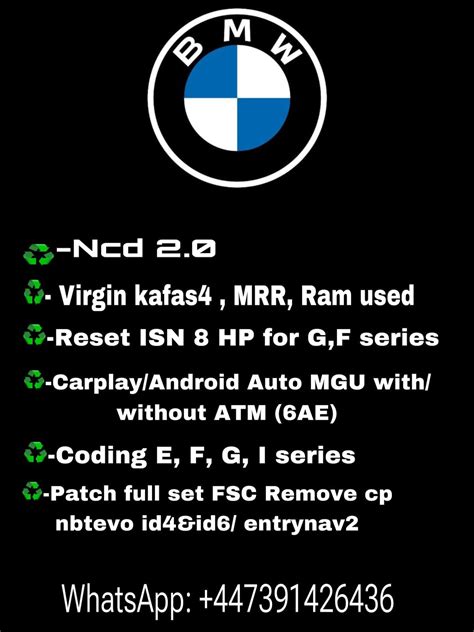 Bmwmini Programmingcoding