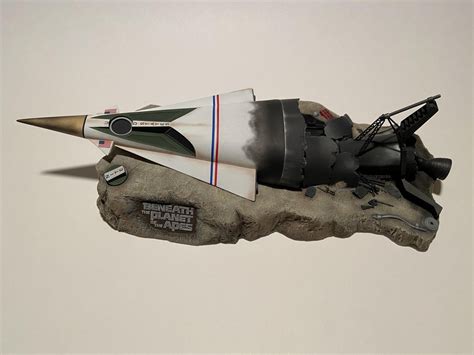 finished photos of icarus spaceship crash diorama from beneath the