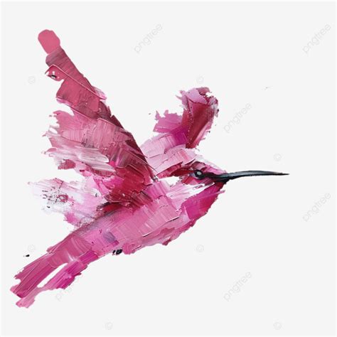 비행중인 분홍색 새의 추상화 추상적인 페인트 등 분홍색 새 Png 일러스트 및 이미지 에 대한 무료 다운로드 Pngtree