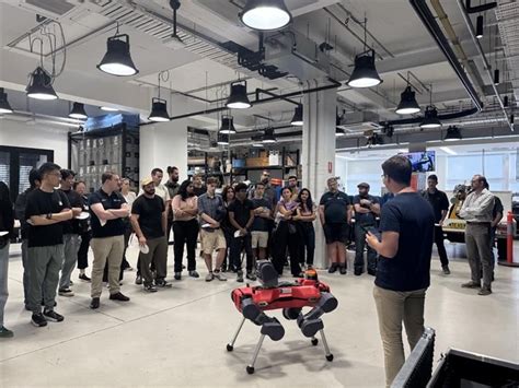 Anybotics And Chironix Brought A Visitor To The Australian Centre For Robotics Last Week